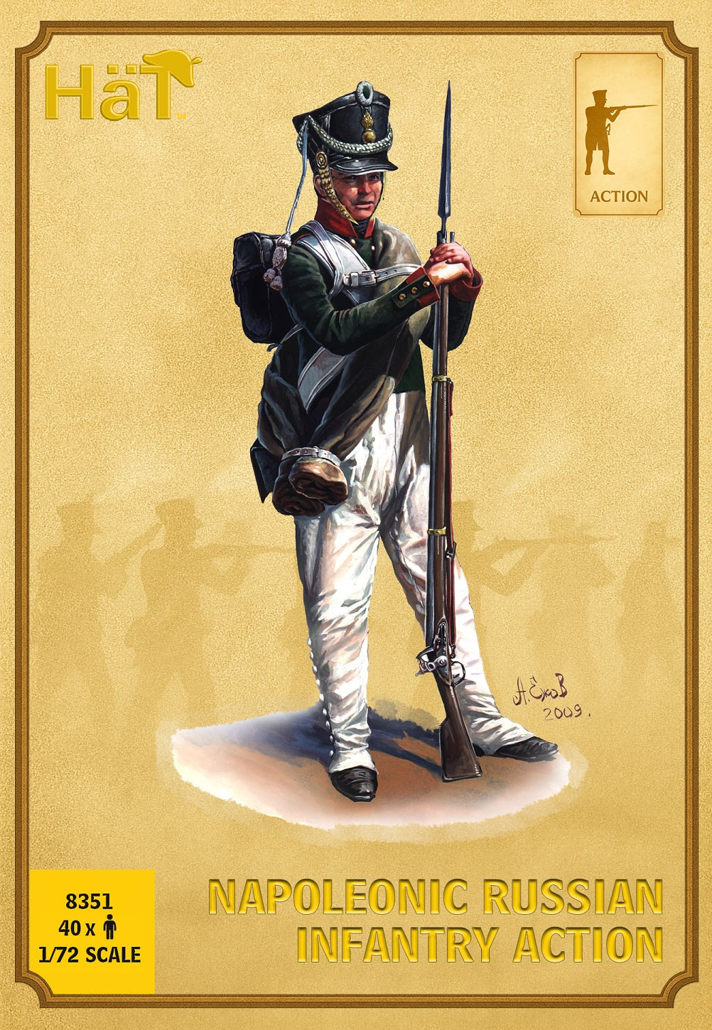 HAT 8351 Napoleonic Russian infantry action A1045NR Stocks Russian Nap ...