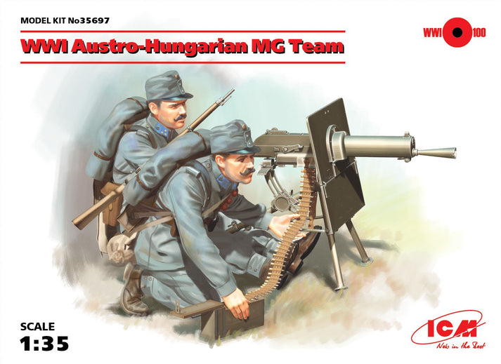 35697 ICM WWI Austro-Hungarian MG Team SCALA 1/35 – Waterloo 1815 A. Pierini