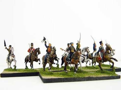AP028 WATERLOO1815 NAPOLEONIC MONTED LINE OFFICERS 1813/15 SCALA 1/72 ...