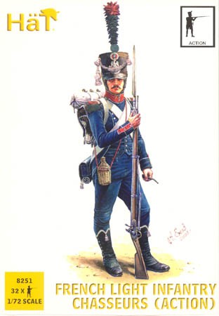 HAT 8251 Napoleonic French Light Infantry Chasseurs (Action) – Waterloo ...