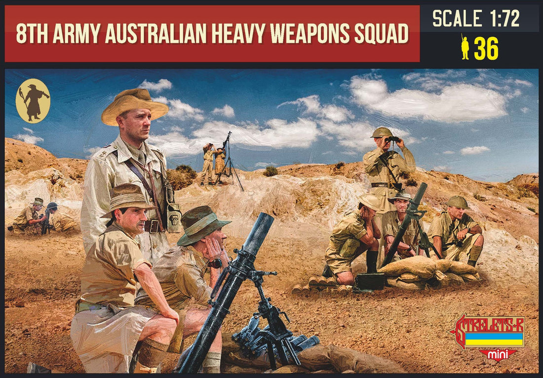 M156 STRELETS 8th Army Australian Heavy Weapons Squa (WWII) 1/72 ...